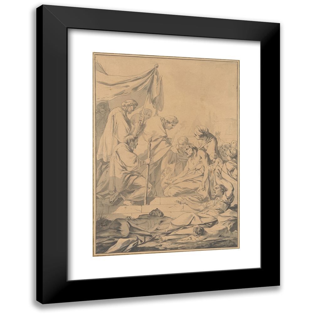 Jean Baptiste Marie Pierre 11x14 Black Modern Framed Museum Art Print ...