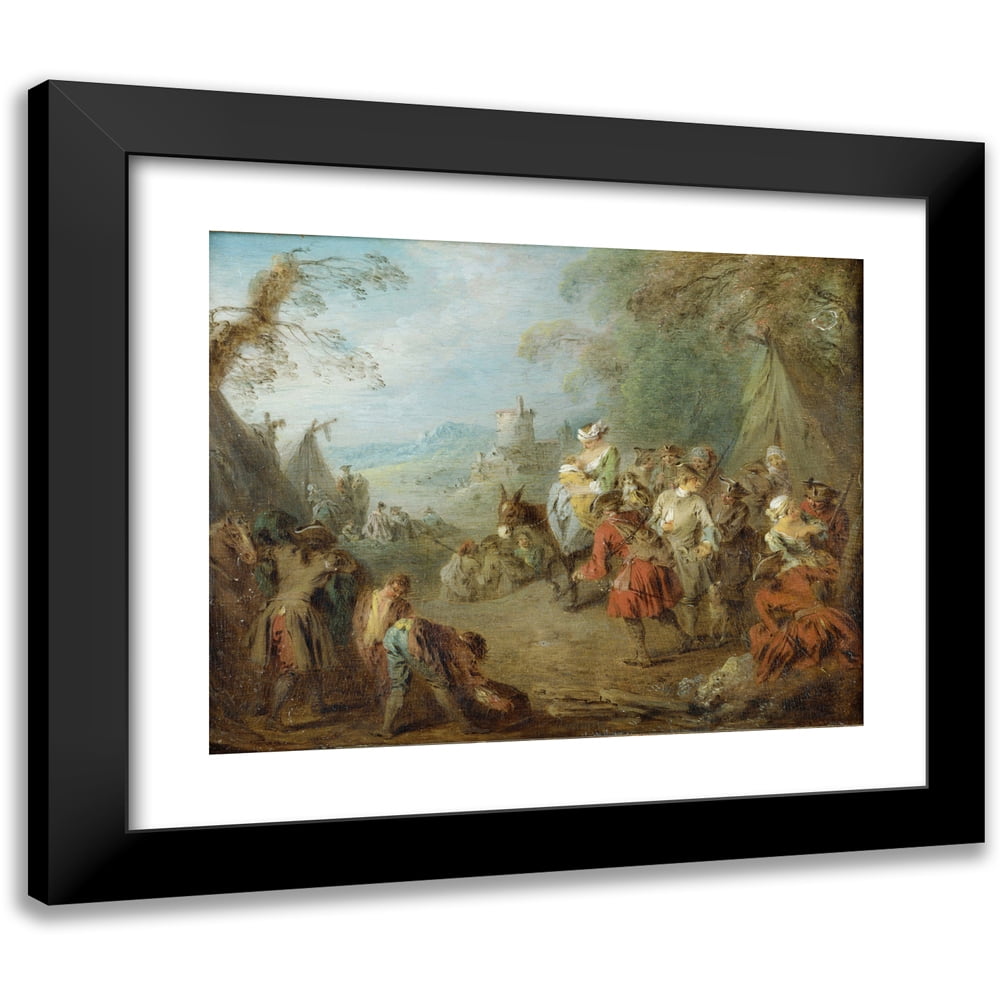 Jean-Baptiste Pater 18x15 Black Modern Framed Museum Art Print Titled ...