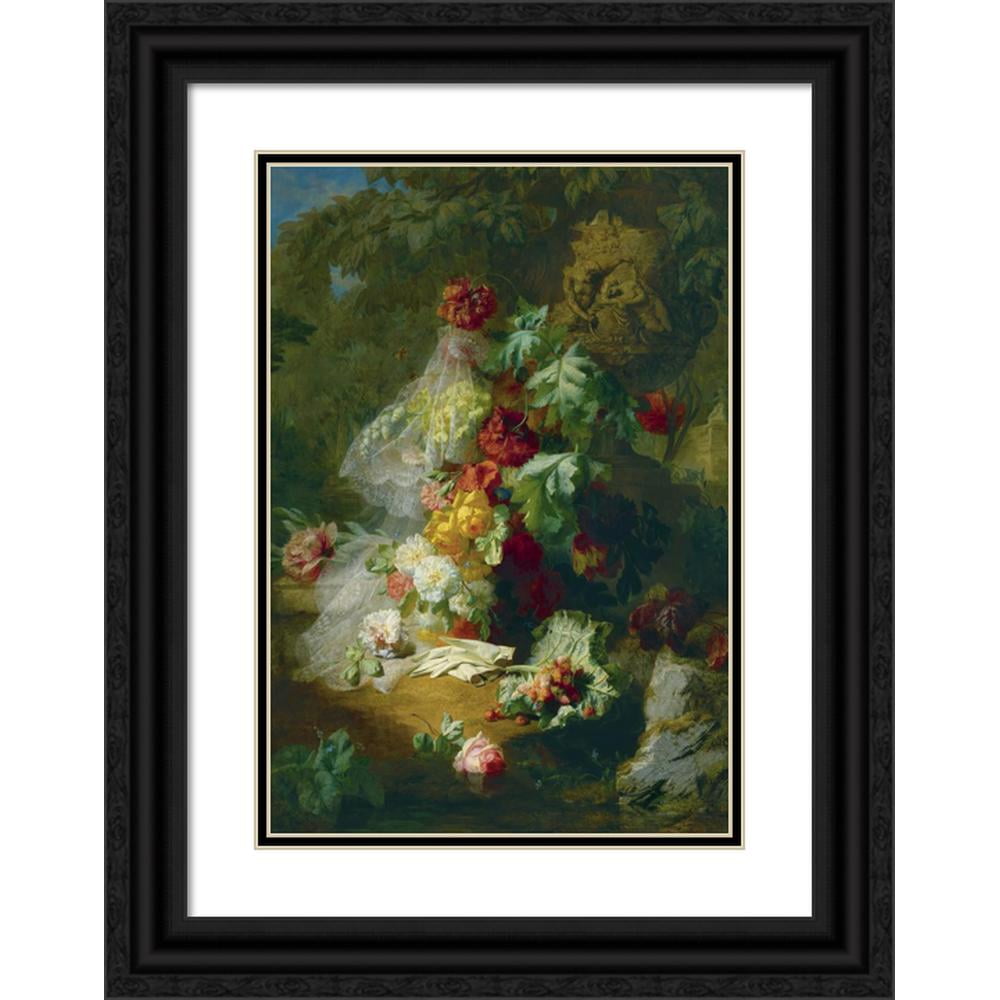 Jean-Baptiste Robie 14x18 Black Ornate Wood Framed Double Matted Museum ...