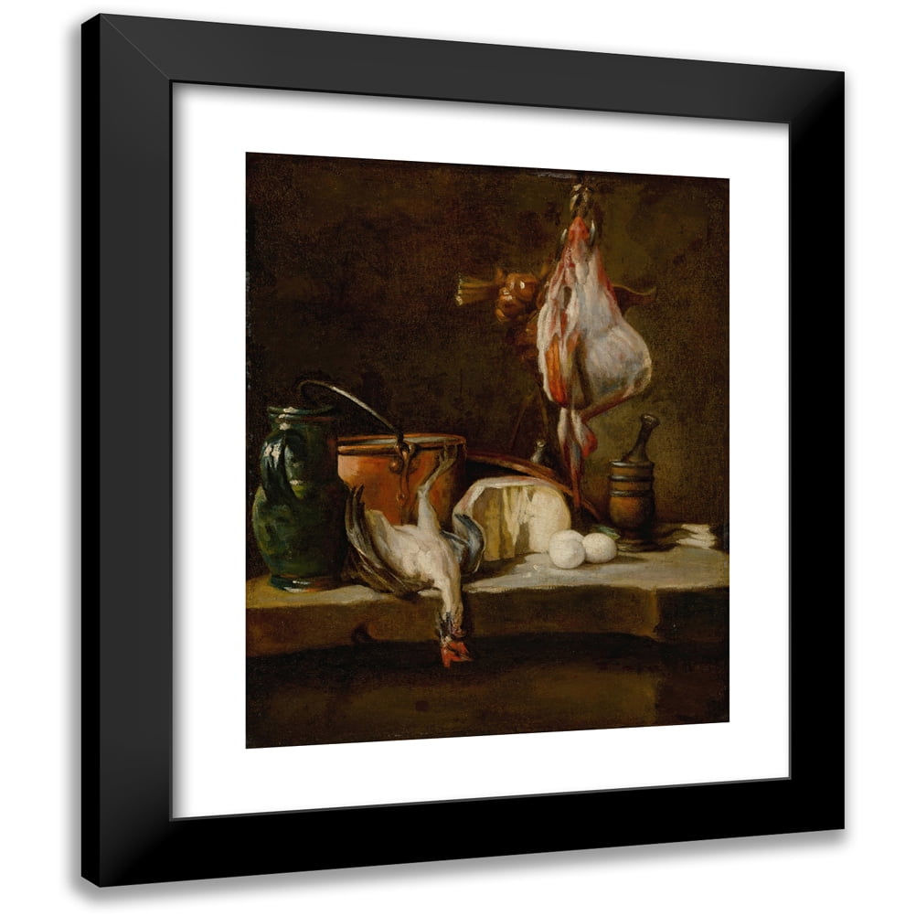 Jean-Baptiste-Siméon Chardin 12x14 Black Modern Framed Museum Art Print ...