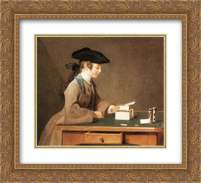 Jean Baptiste Simeon Chardin 2x Matted 24x20 Gold Ornate Framed Art ...