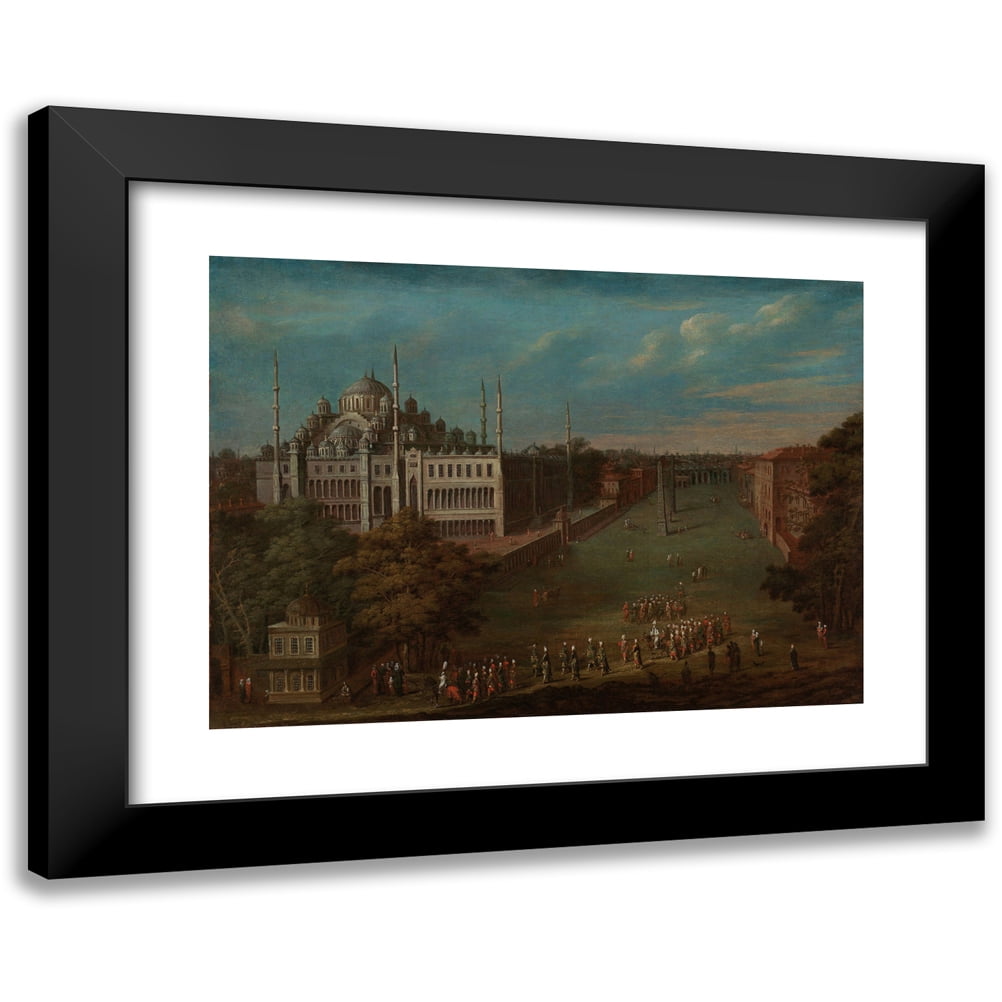 Jean Baptiste Vanmour 18x14 Black Modern Framed Museum Art Print Titled ...