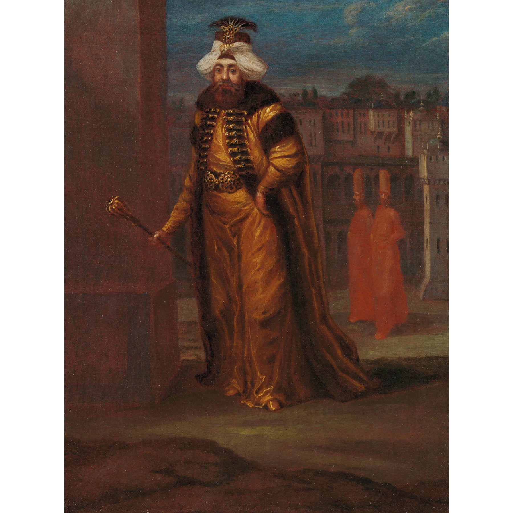 Jean Baptiste Vanmour Sultan Mahmud I Painting Extra Large XL Wall Art ...