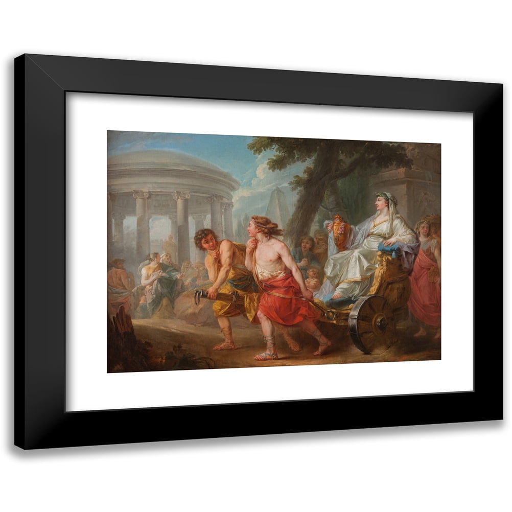 Jean Bardin 24x18 Black Modern Framed Museum Art Print Titled - Cleobis ...