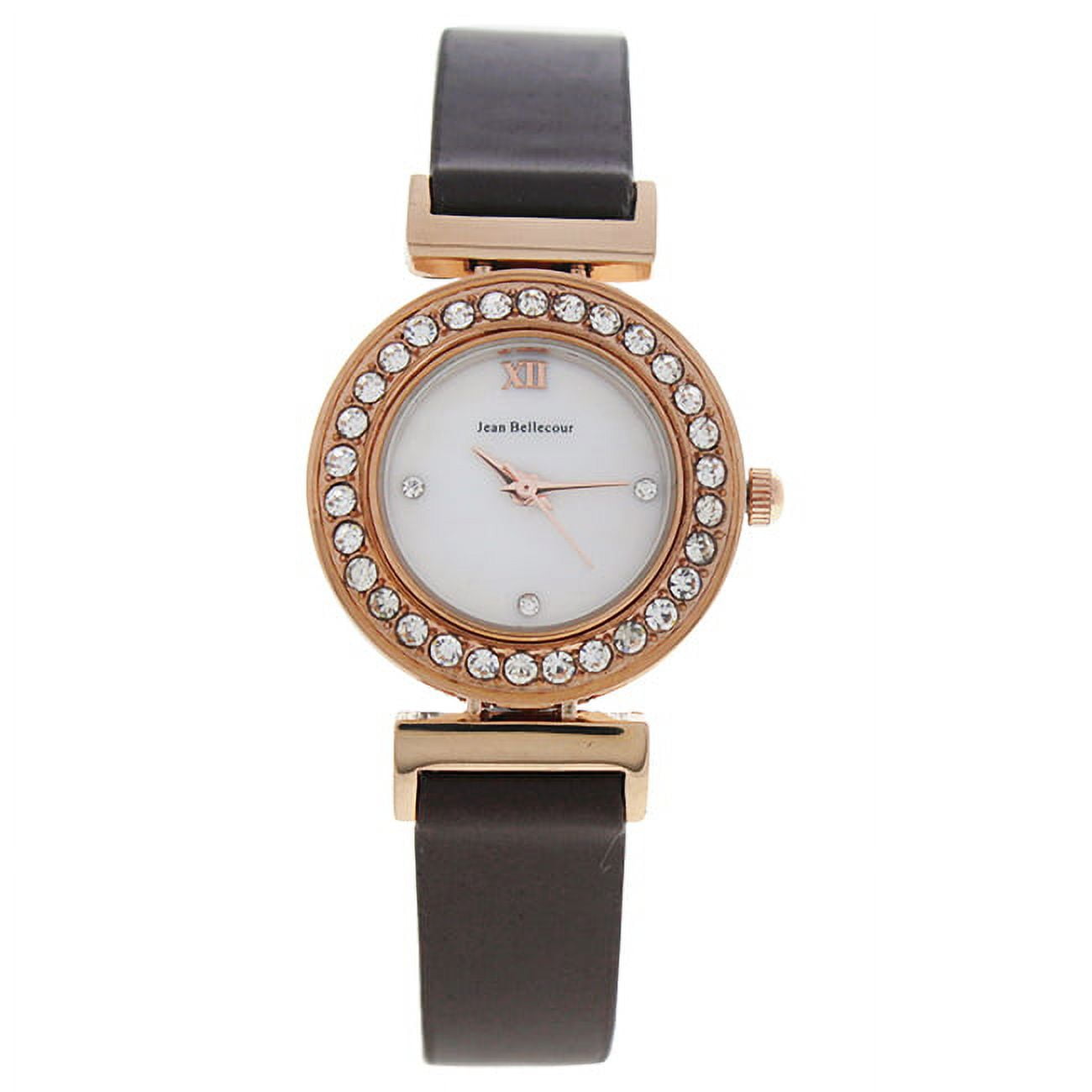 Jean Bellecour REDL2 Rose Gold/Brown Leather Strap Watch 1 Pc - Walmart.com