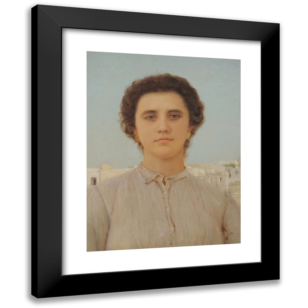 Jean Benner 12x14 Black Modern Framed Museum Art Print Titled - Young ...