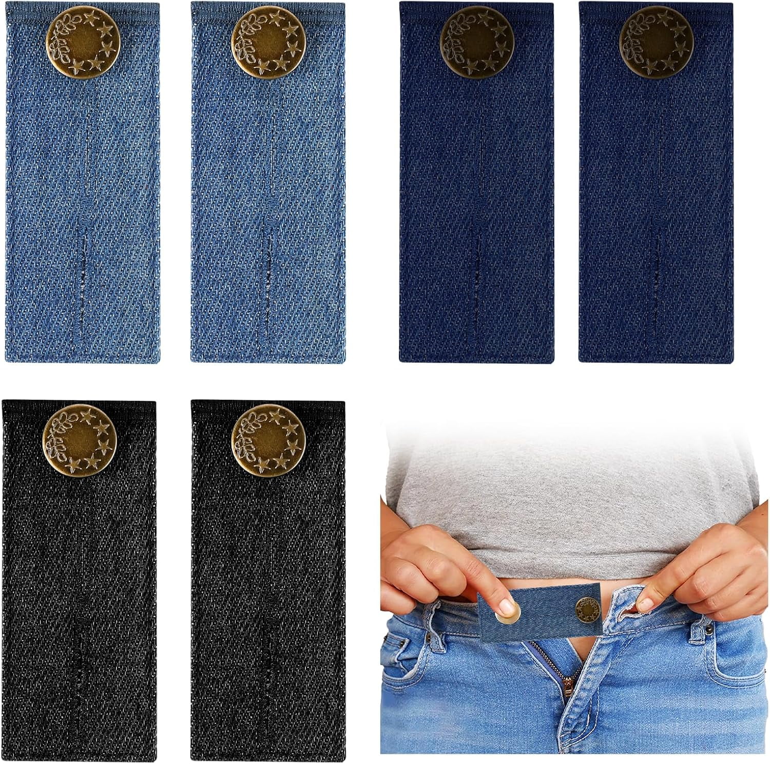 Jean Button Extender Waistband Extenders, Pregnancy Pants Extender ...