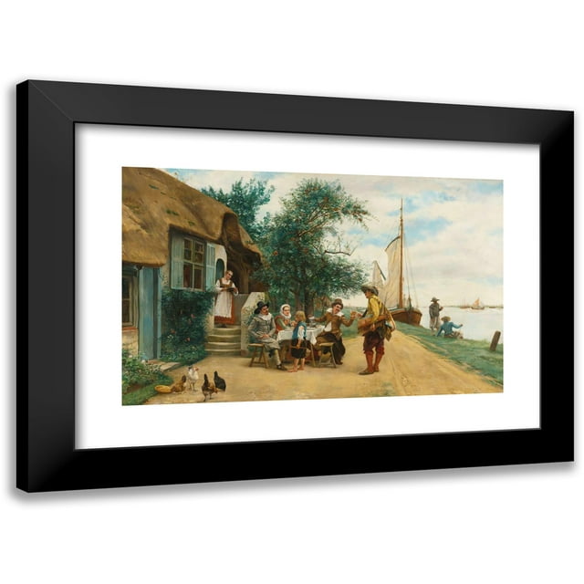 Jean Charles Meissonier 14x11 Black Modern Framed Museum Art Print ...