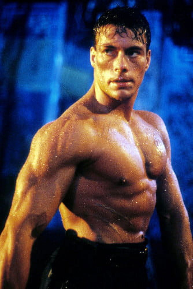 Jean-Claude Van Damme Bare Chest Wet Hair and Body 24x36 Poster ...