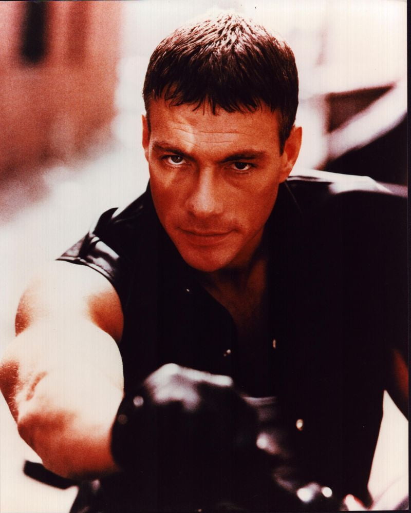 Jean-Claude Van Damme In Leather Vest Photo Print (16 x 20) - Item ...