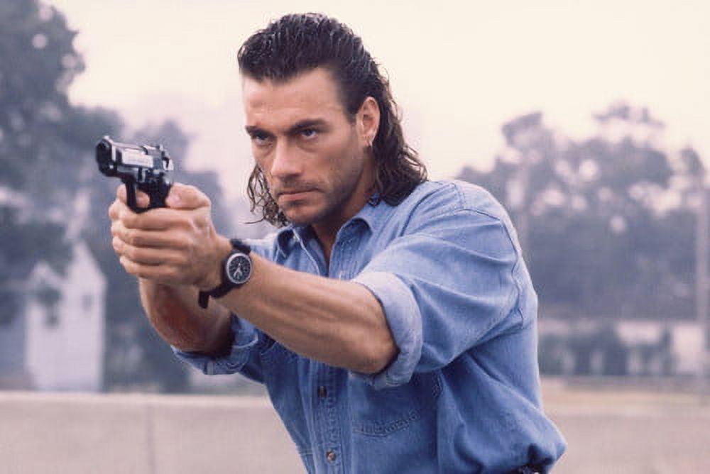 Jean-Claude Van Damme Pointing Gun 24x36 Poster - Walmart.com