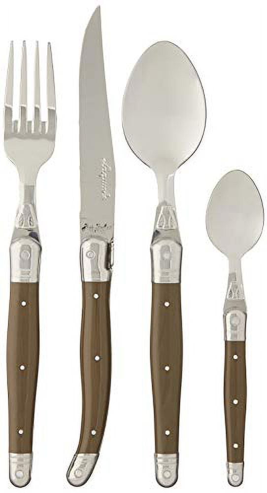 Jean Dubost Laguiole 24 Piece Everyday Flatware Set with Handles in a ...