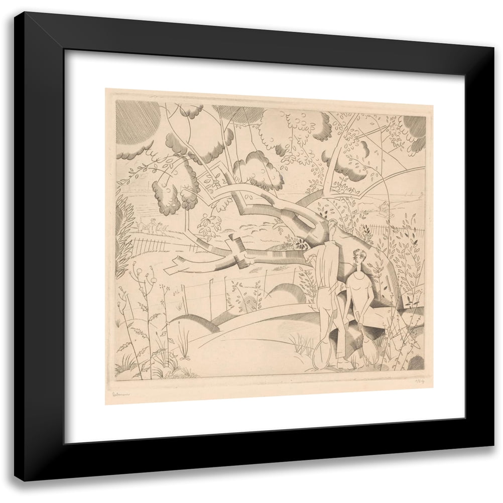 Jean Emile Laboureur 15x15 Black Modern Framed Museum Art Print Titled ...