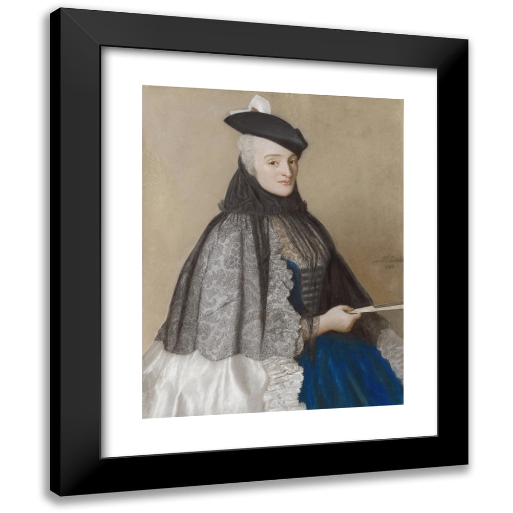 Jean-Etienne Liotard 12x14 Black Modern Framed Museum Art Print Titled ...