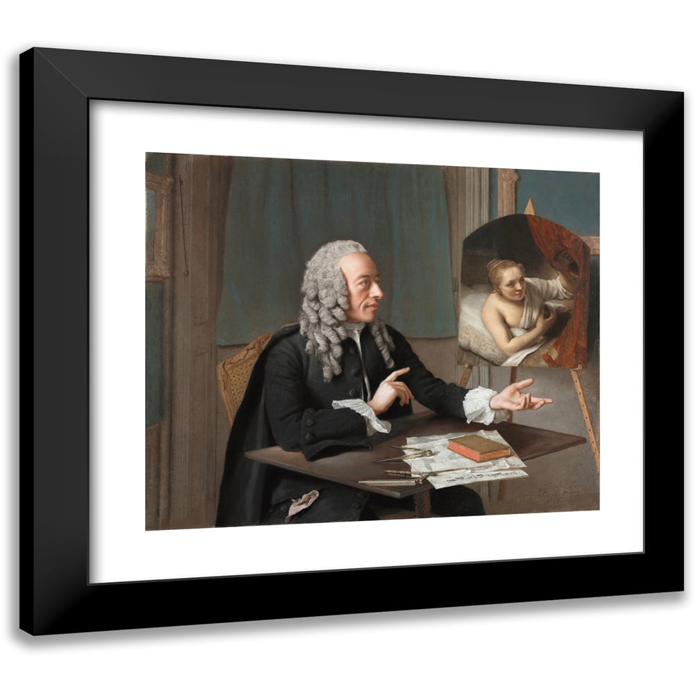 Jean-Etienne Liotard 17x15 Black Modern Framed Museum Art Print Titled ...
