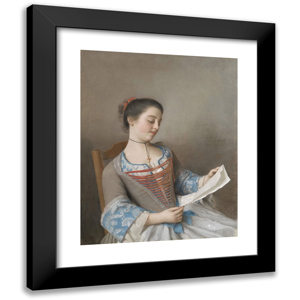 Jean-Etienne Liotard 20x24 Black Modern Framed Museum Art Print Titled ...