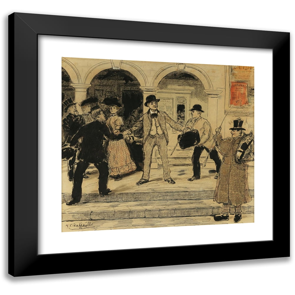 Jean François Raffaëll 22x20 Black Modern Framed Museum Art Print ...