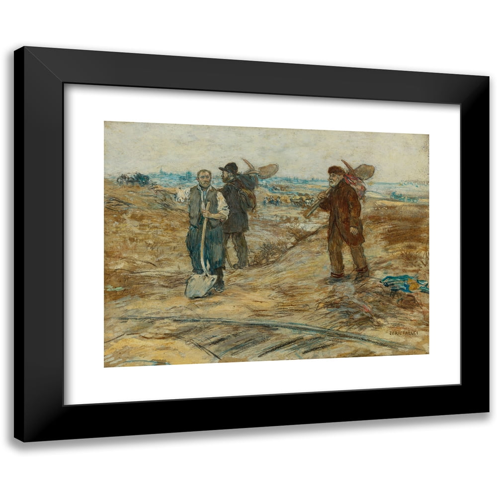 Jean François Raffaëlli 24x19 Black Modern Framed Museum Art Print ...