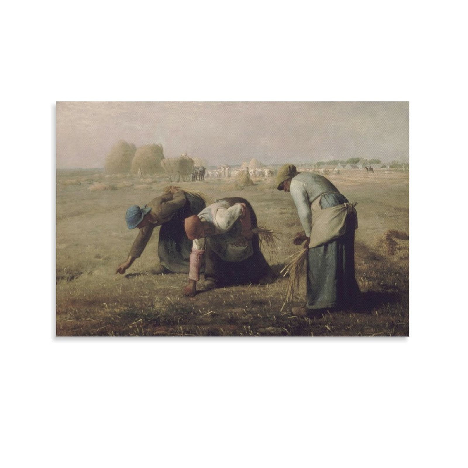 Jean Francois Millet The Gleaners Art Poster Art Poster Canvas Painting ...