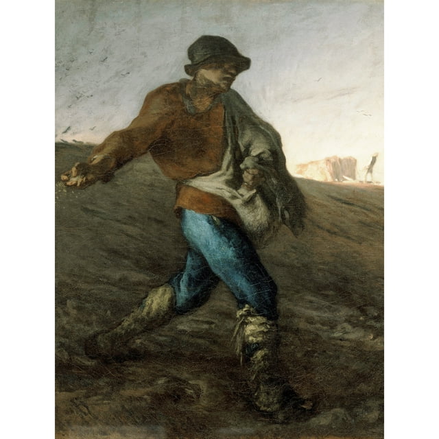 Jean Francois Millet The Sower Extra Large Art Print Wall Mural Poster ...