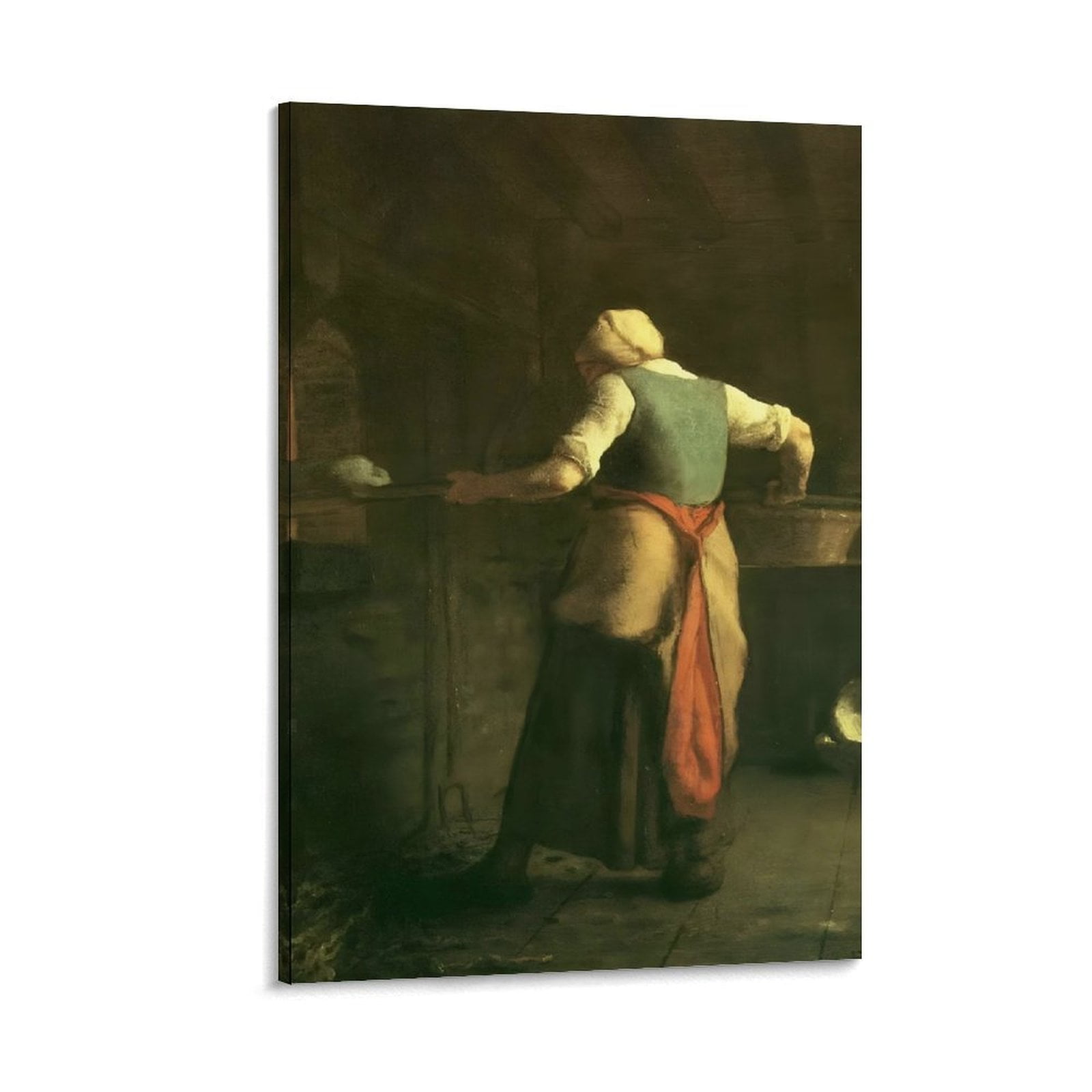 Jean Francois Millet Woman Baking Bread Poster Posters Wall Art ...