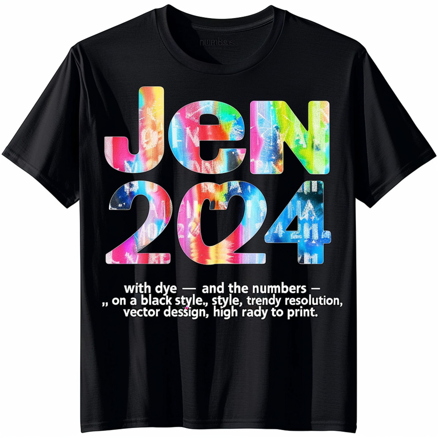 Jean Gen Z Senior Class of 2024 Black TShirt Trendy Modern Design ...