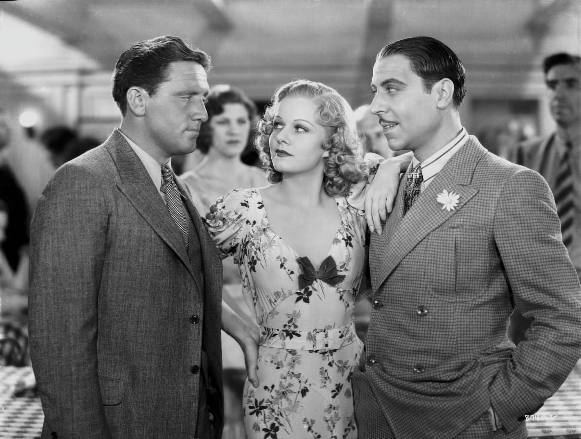 Jean Harlow Scene from Film in Floral White Dress Photo Print (8 x 10 ...