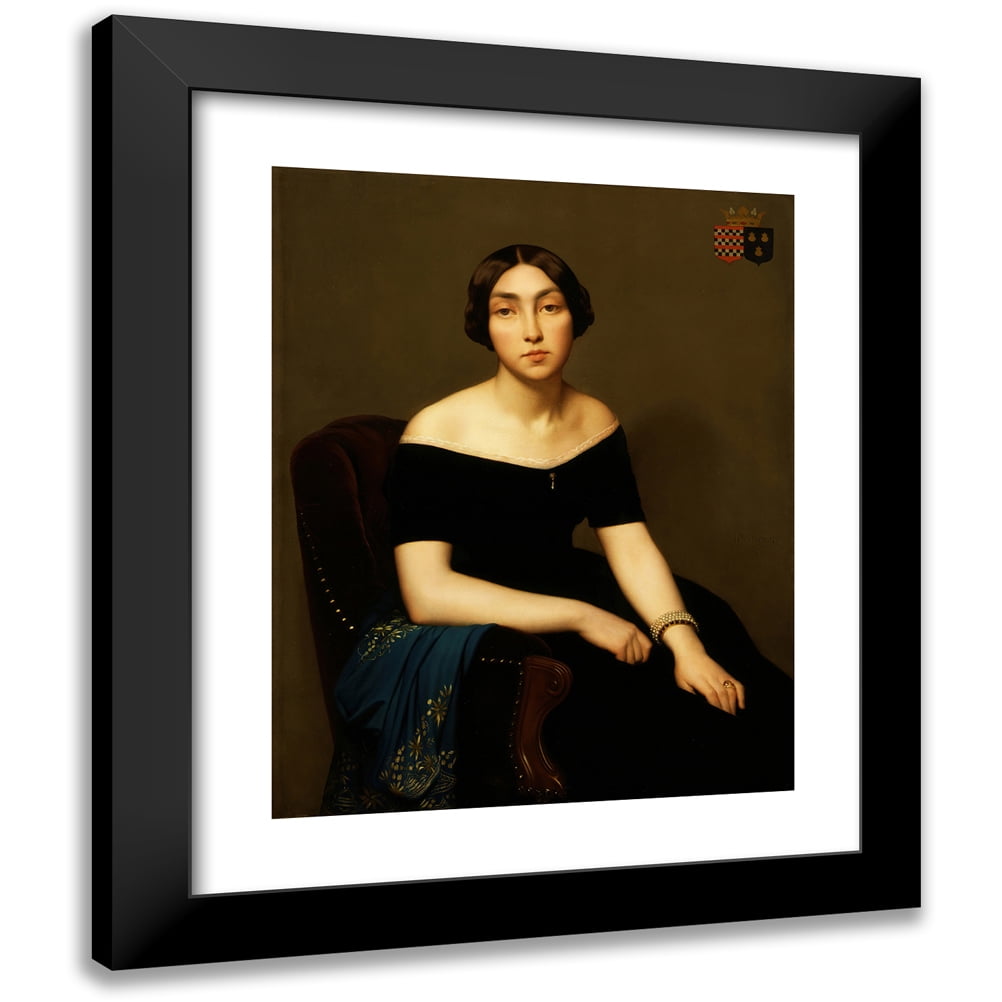 Jean-Hippolyte Flandrin 12x14 Black Modern Framed Museum Art Print ...