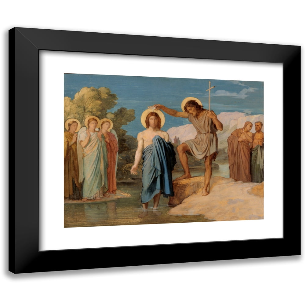 Jean-Hippolyte Flandrin 24x19 Black Modern Framed Museum Art Print ...