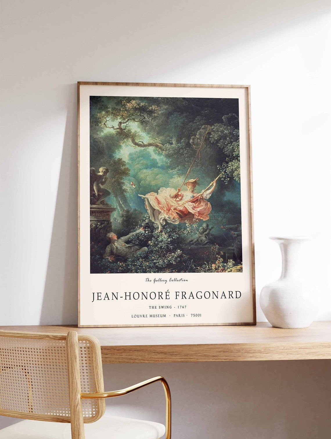Jean-Honoré Fragonard Exhibition Poster, The Swing, Expressionist Print ...
