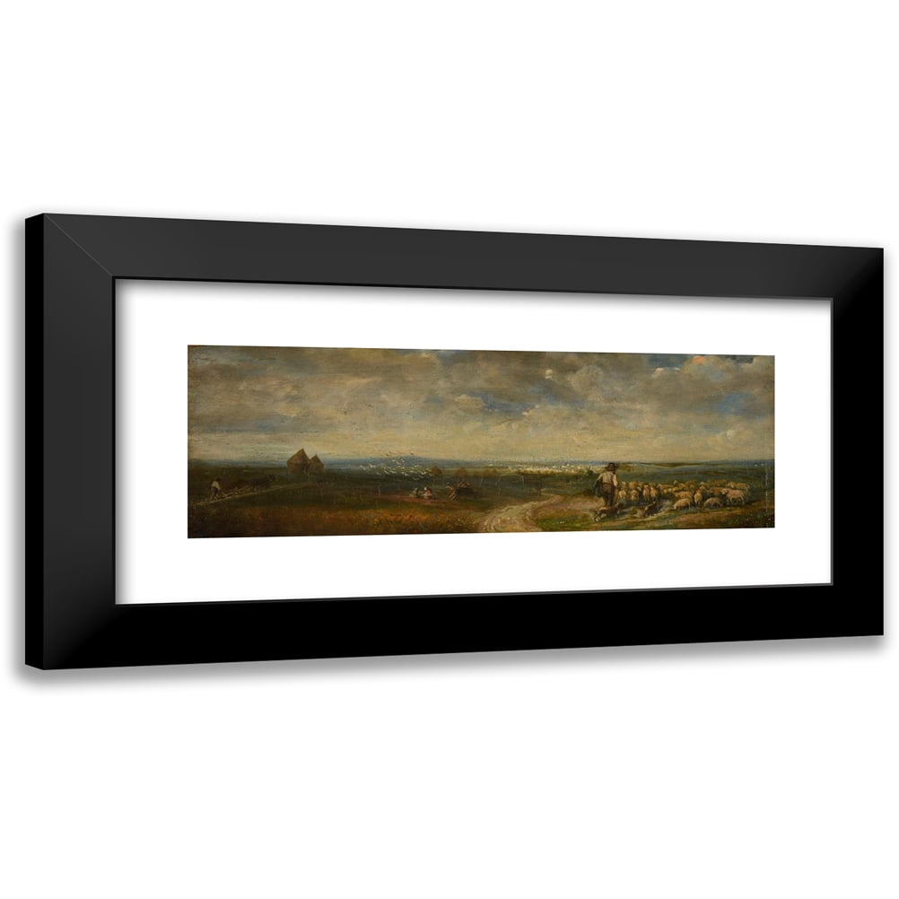 Jean-Hubert Rève 24x11 Black Modern Framed Museum Art Print Titled ...