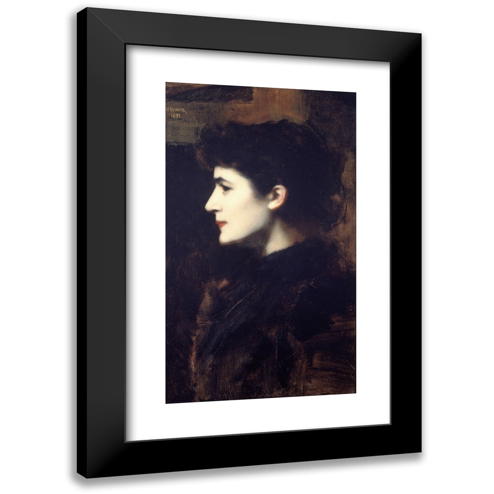 Jean-Jacques Henner 10x14 Black Modern Framed Museum Art Print Titled ...