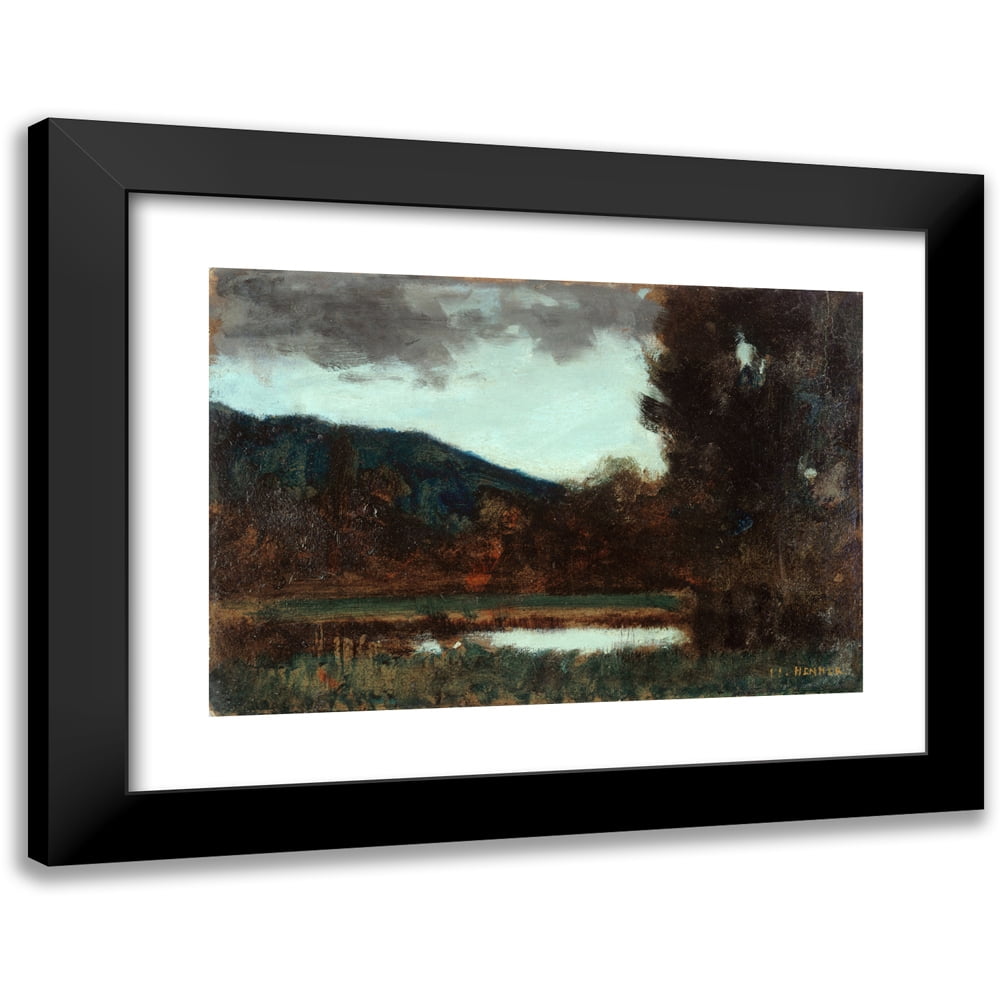 Jean-Jacques Henner 18x14 Black Modern Framed Museum Art Print Titled ...