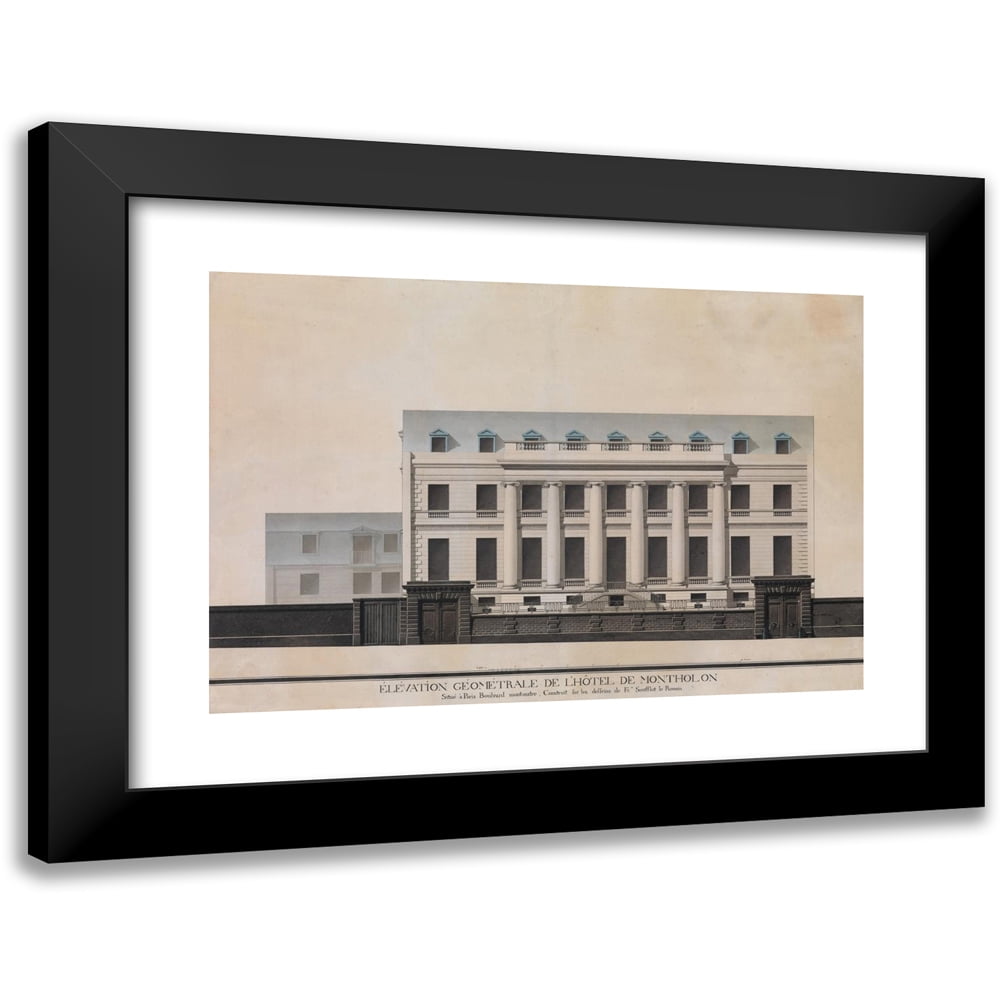 Jean Jacques Lequeu 18x13 Black Modern Framed Museum Art Print Titled ...