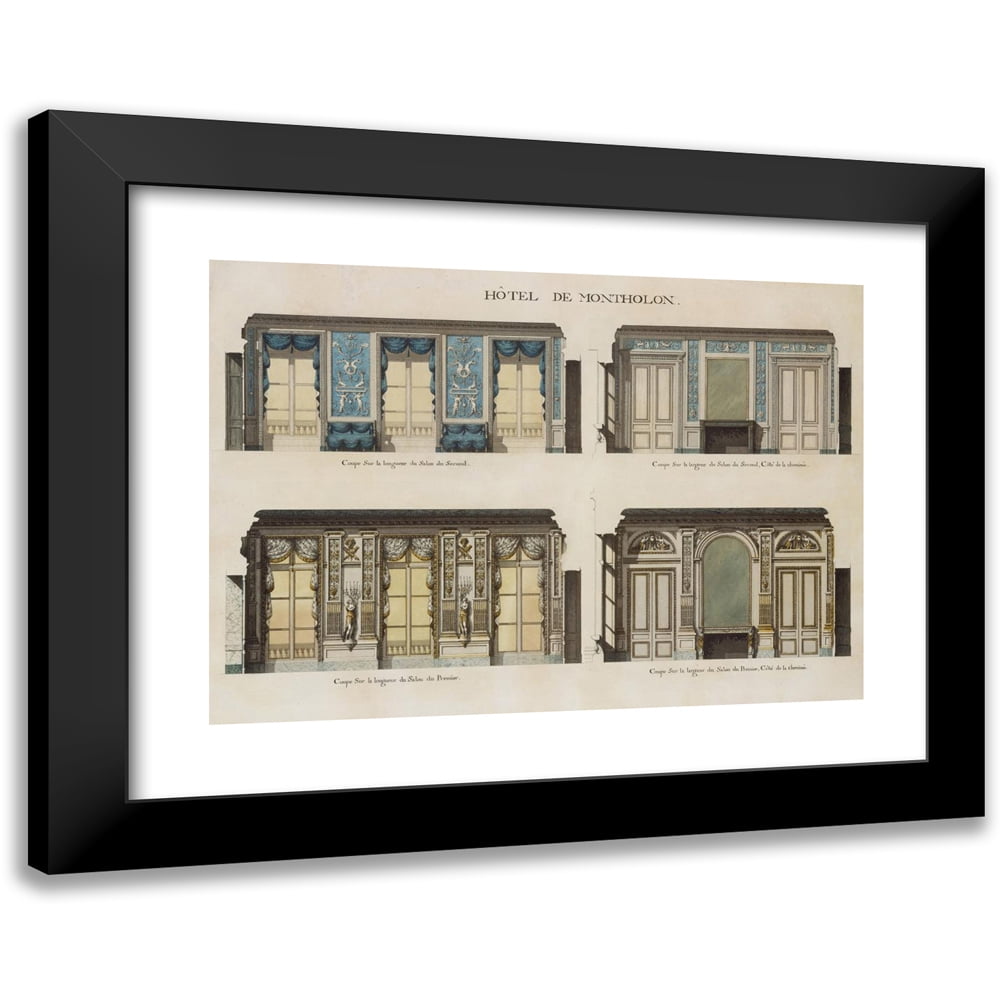 Jean Jacques Lequeu 18x14 Black Modern Framed Museum Art Print Titled ...