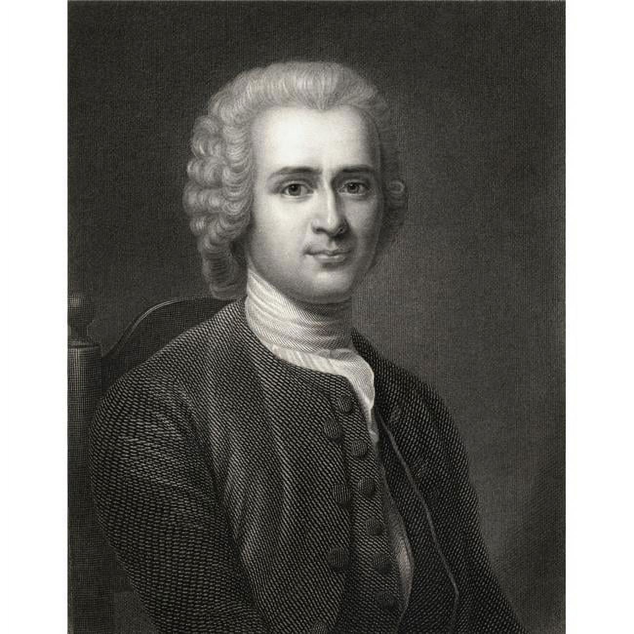 Jean Jacques Rousseau 1712-1778 Swiss Philosopher From The Book Gallery ...