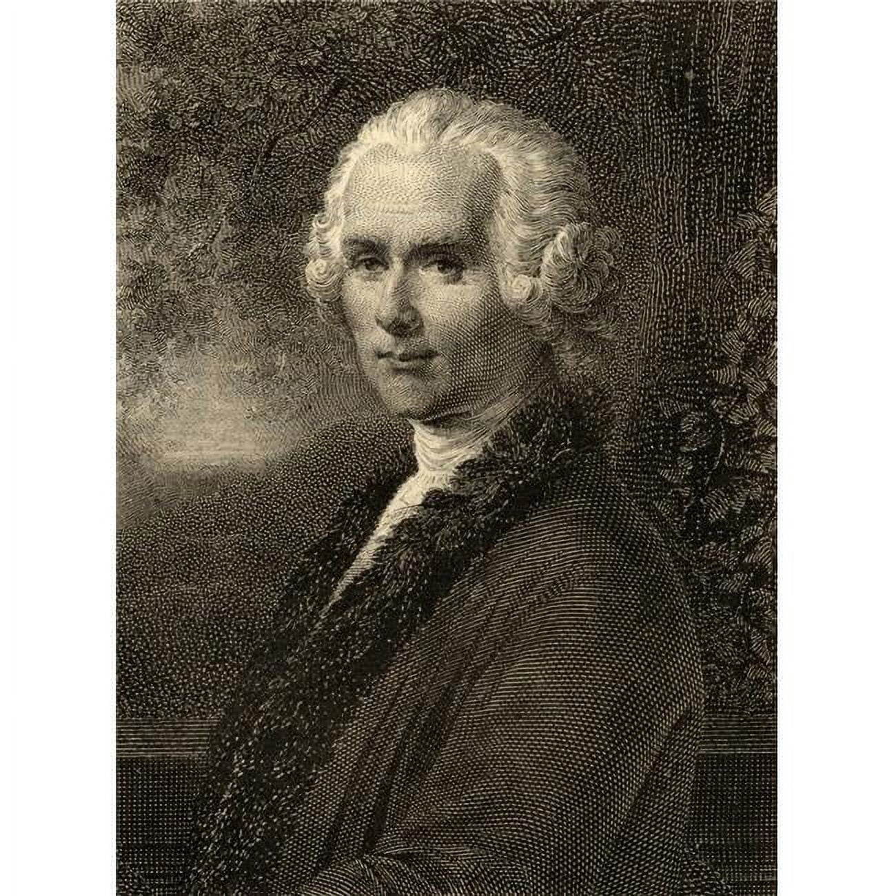 Jean-Jacques Rousseau 1712-1778 Swiss Philosopher Photo-Etching From An ...