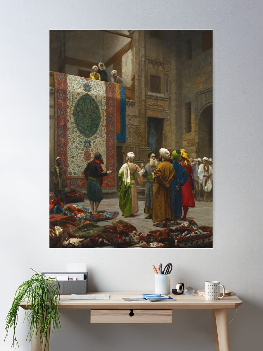 Jean Leon Gerome - The Carpet Merchant Poster Wall Art, Modern Wall ...