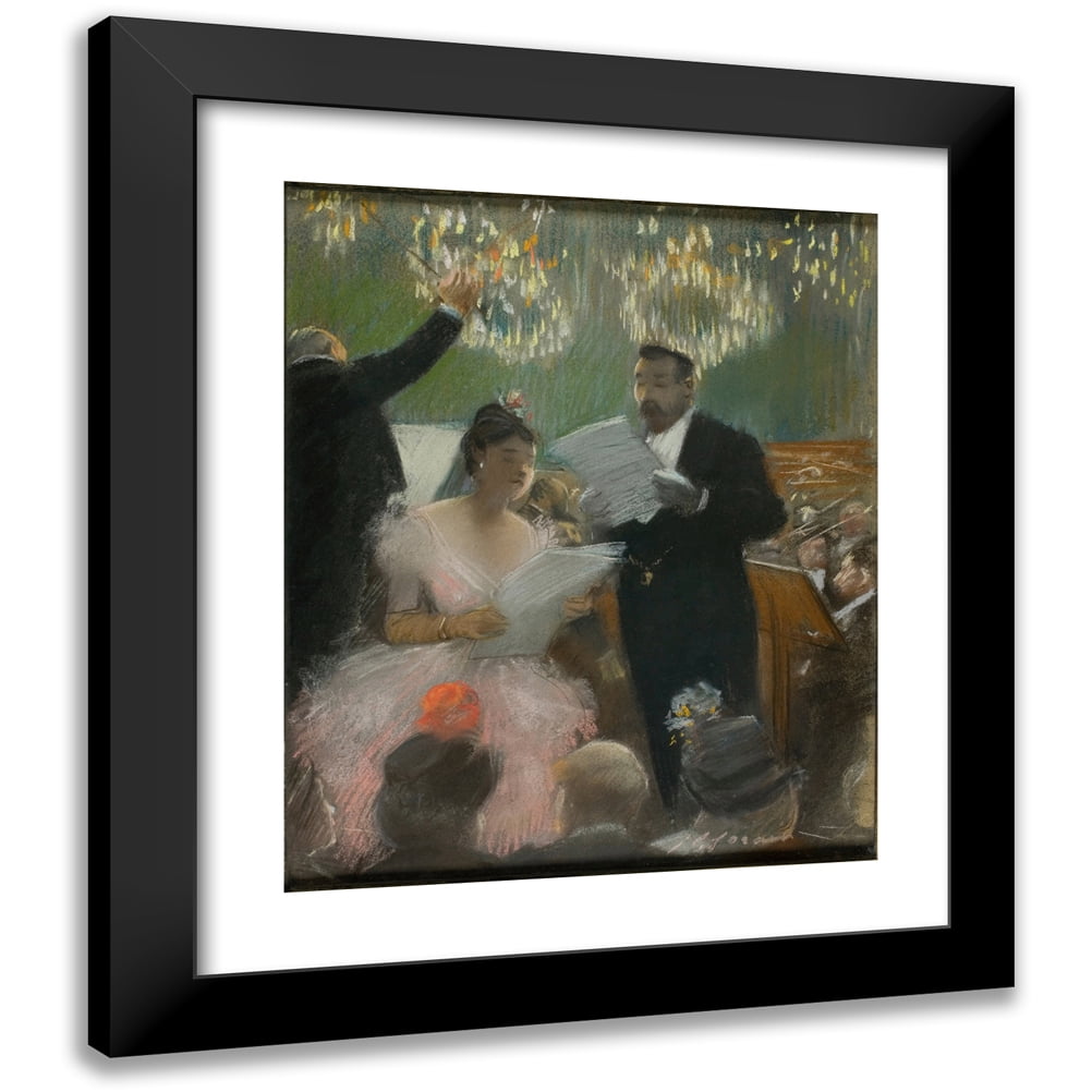 Jean-Louis Forain 12x14 Black Modern Framed Museum Art Print Titled ...