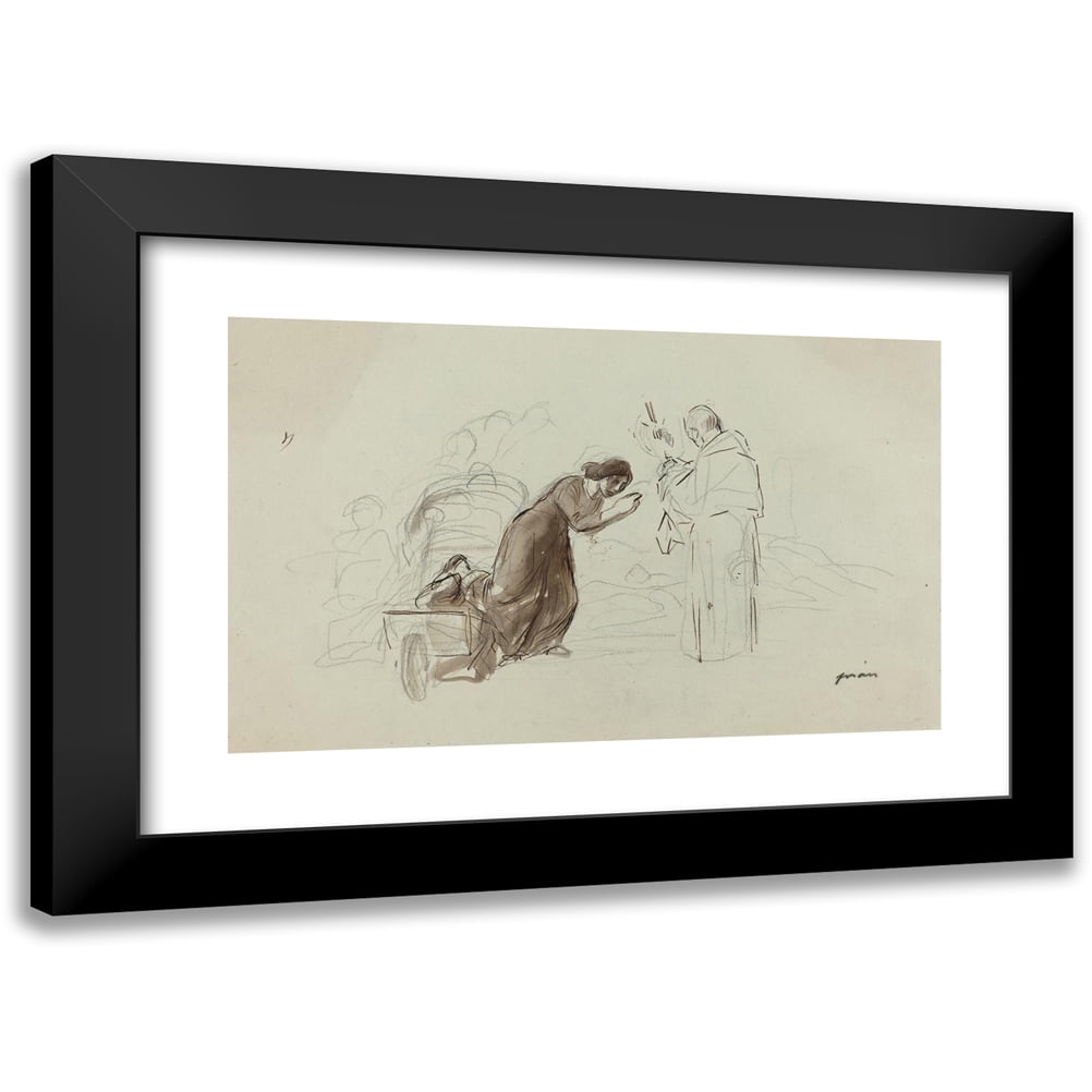Jean-Louis Forain 14x11 Black Modern Framed Museum Art Print Titled ...