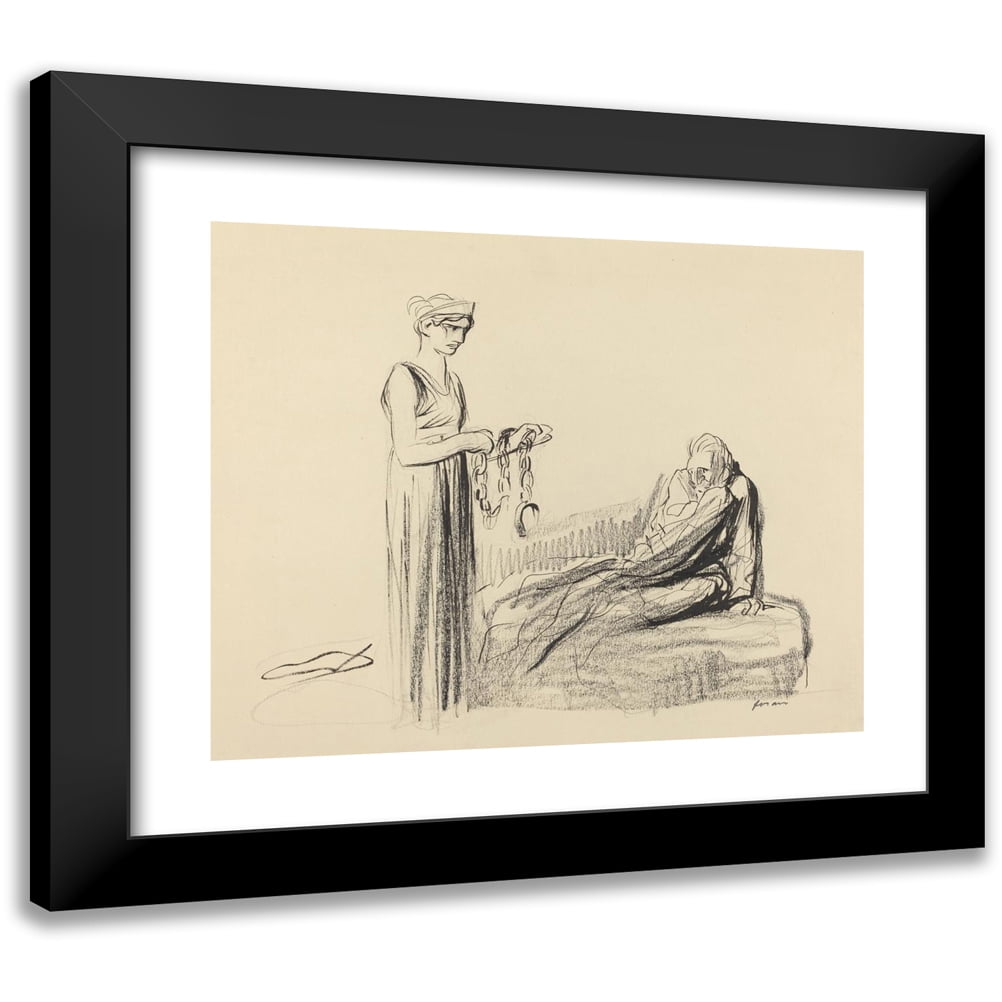Jean-Louis Forain 14x12 Black Modern Framed Museum Art Print Titled ...