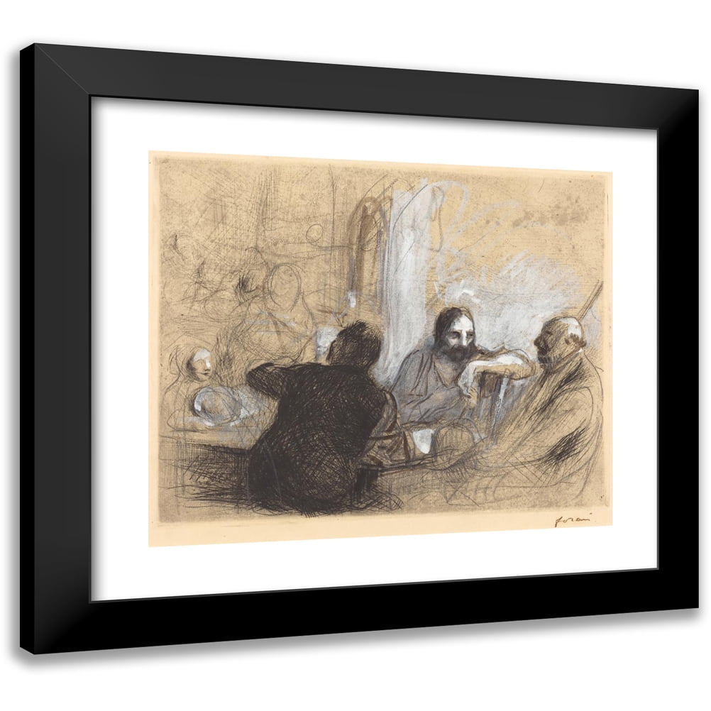 Jean-Louis Forain 14x12 Black Modern Framed Museum Art Print Titled ...