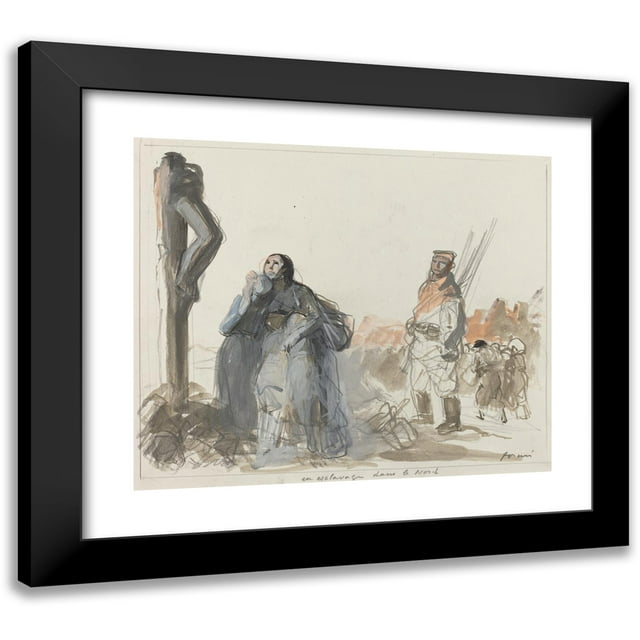 Jean-Louis Forain 14x12 Black Modern Framed Museum Art Print Titled ...