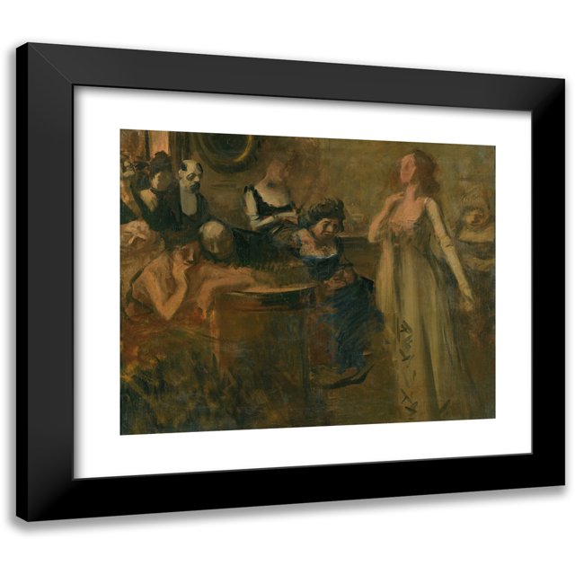 Jean-Louis Forain 14x12 Black Modern Framed Museum Art Print Titled ...