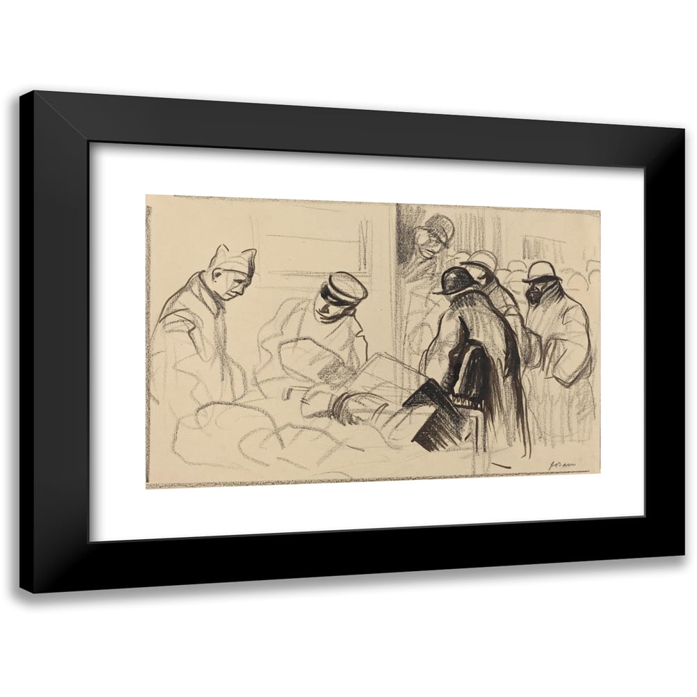 Jean-Louis Forain 18x13 Black Modern Framed Museum Art Print Titled ...