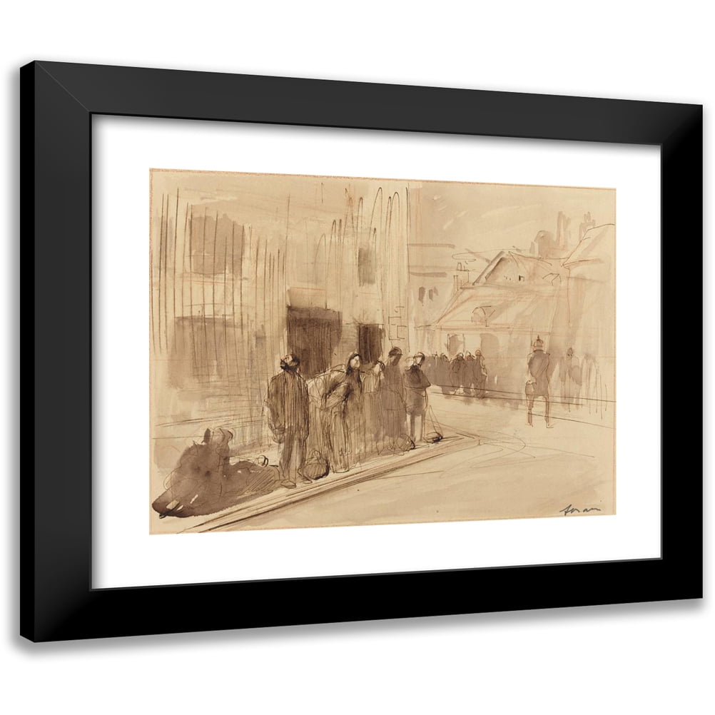 Jean-Louis Forain 18x15 Black Modern Framed Museum Art Print Titled ...
