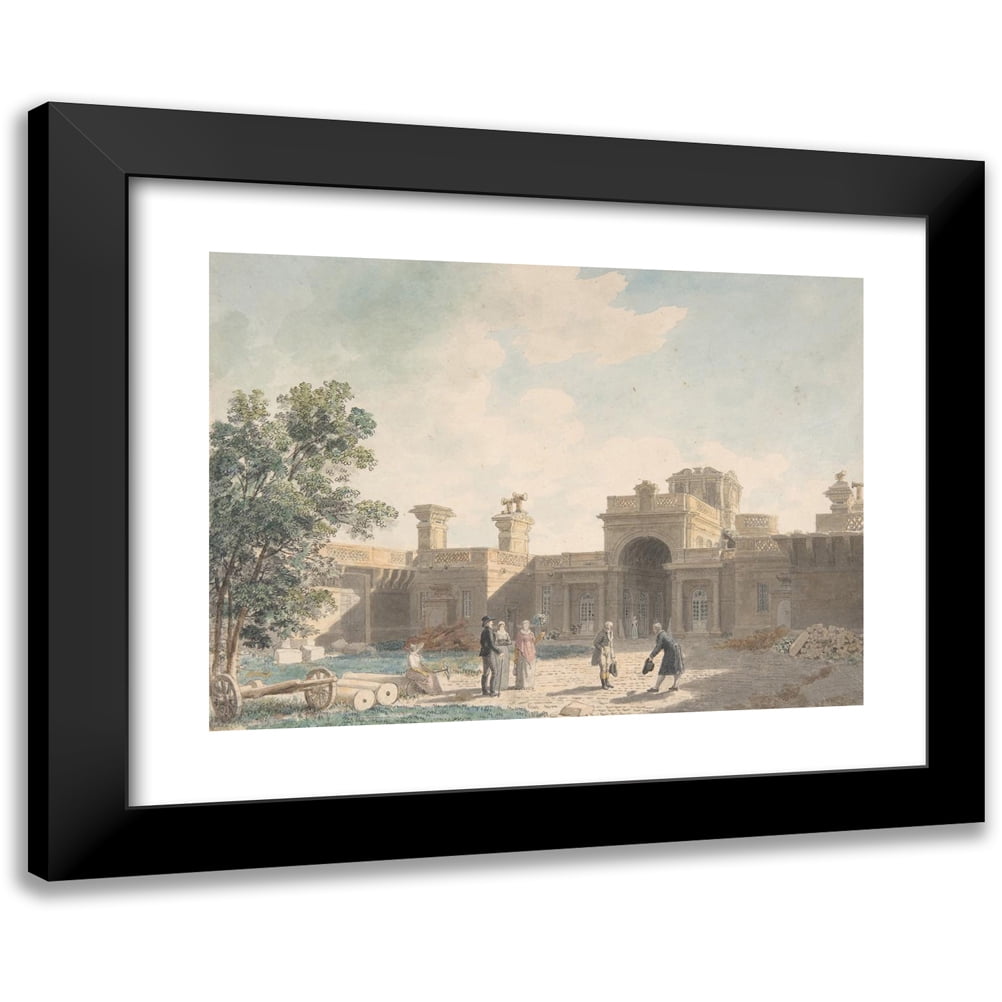 Jean Lubin Vauzelle 24x19 Black Modern Framed Museum Art Print Titled ...