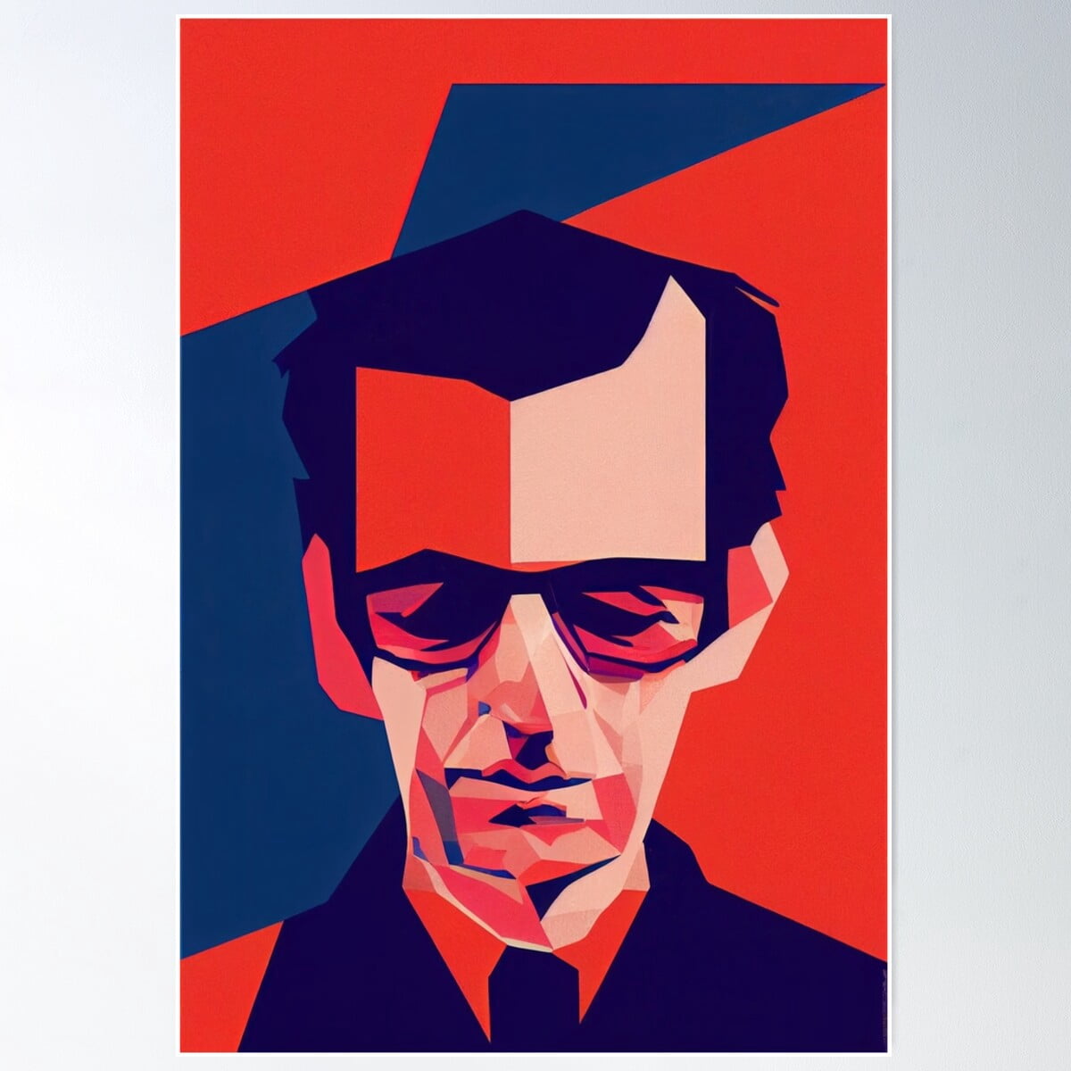 Jean Luc Godard Poster Wall Art, Modern Wall Decor For Living Room ...