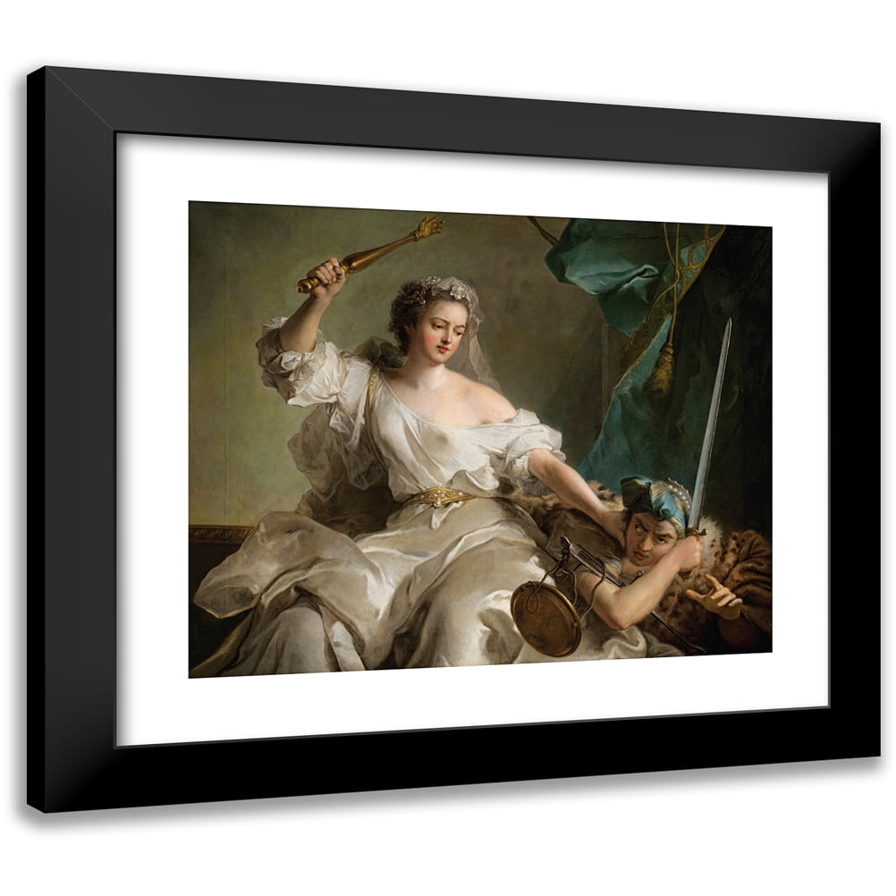 Jean-Marc Nattier 24x20 Black Modern Framed Museum Art Print Titled ...