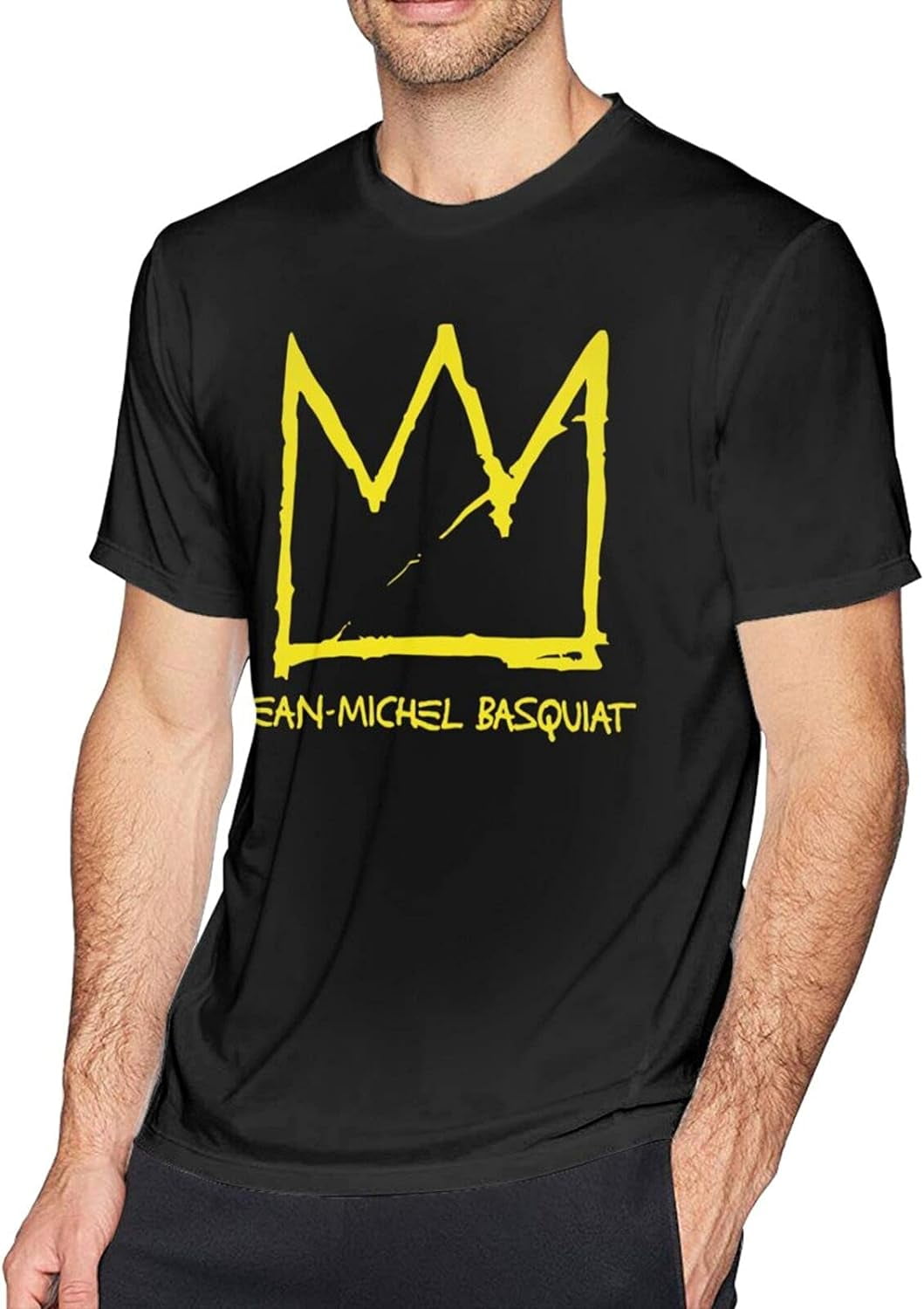 Jean Michel Basquiat Men Guys T Shirts Round Neck Short Sleeve Top ...